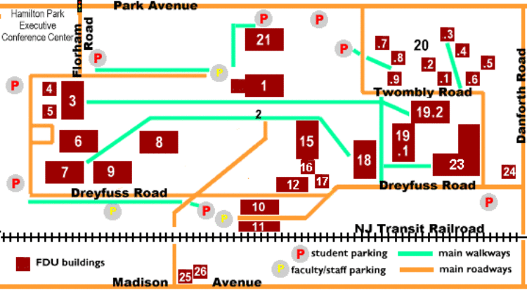 Schematic Map | Fairleigh Dickinson University