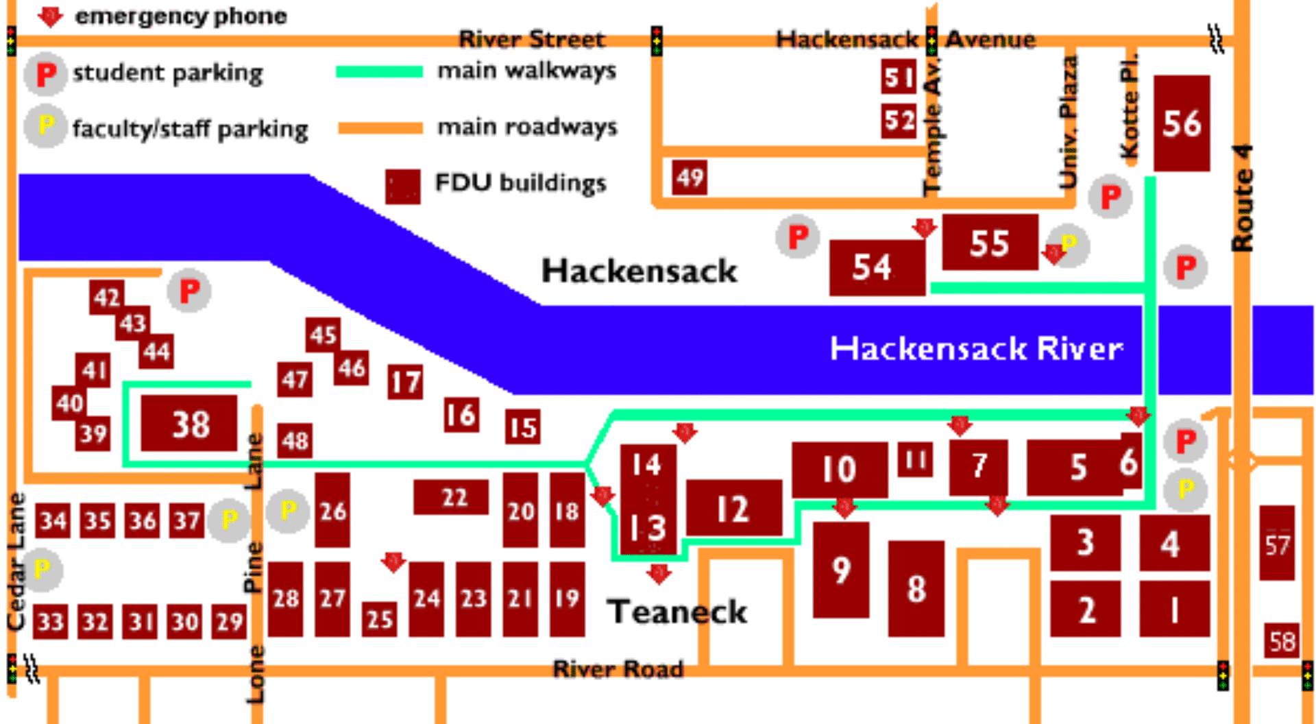Metro Schematic Map | Fairleigh Dickinson University